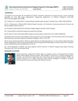 IRJET- Segmentation and Visualization in Medical Image Processing: A Review | PDF | Photo ...