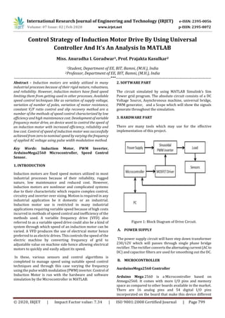 IRJET- Control Strategy of Induction Motor Drive by using Universal ...