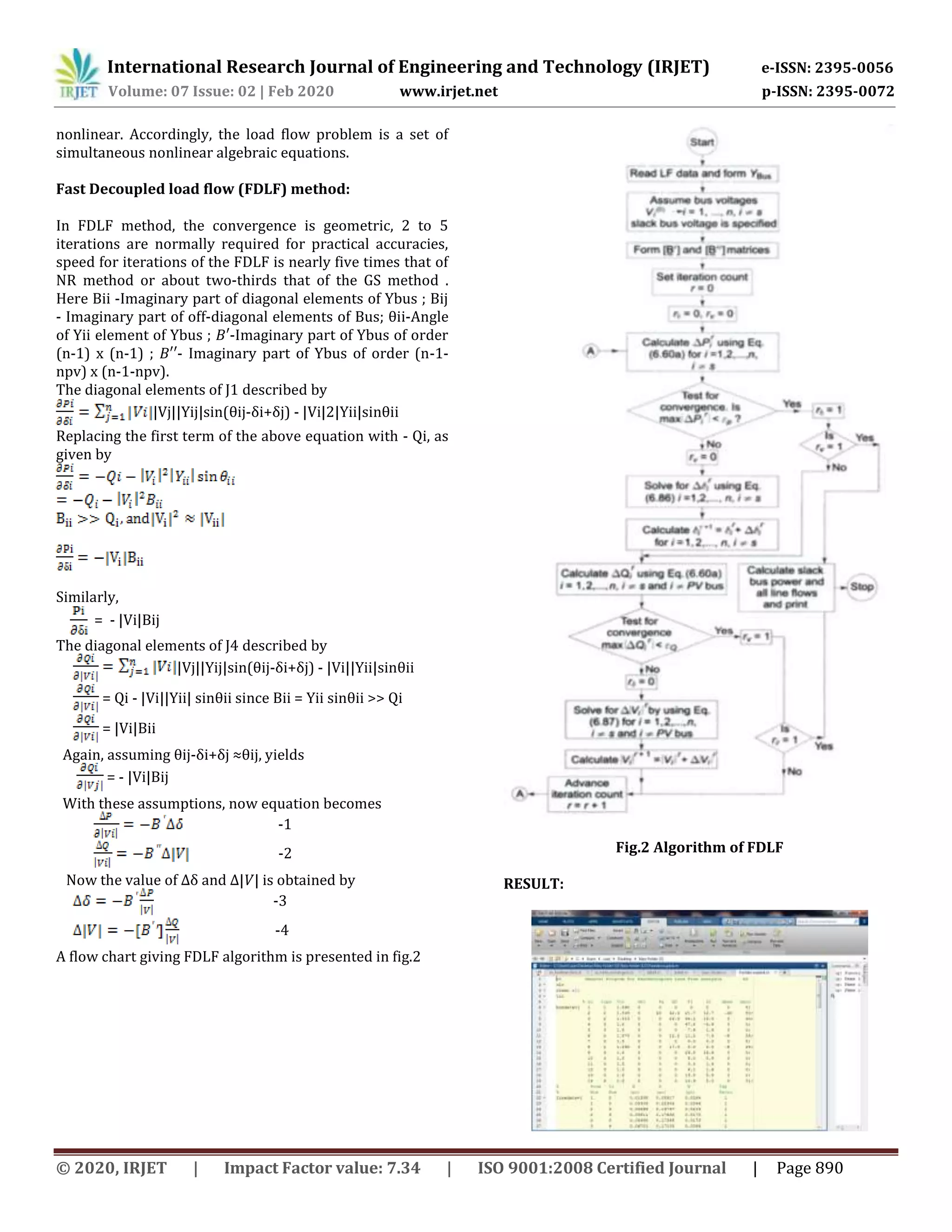 Irjet Load Flow Analysis Of Ieee 14 Bus Systems In Matlab By Using