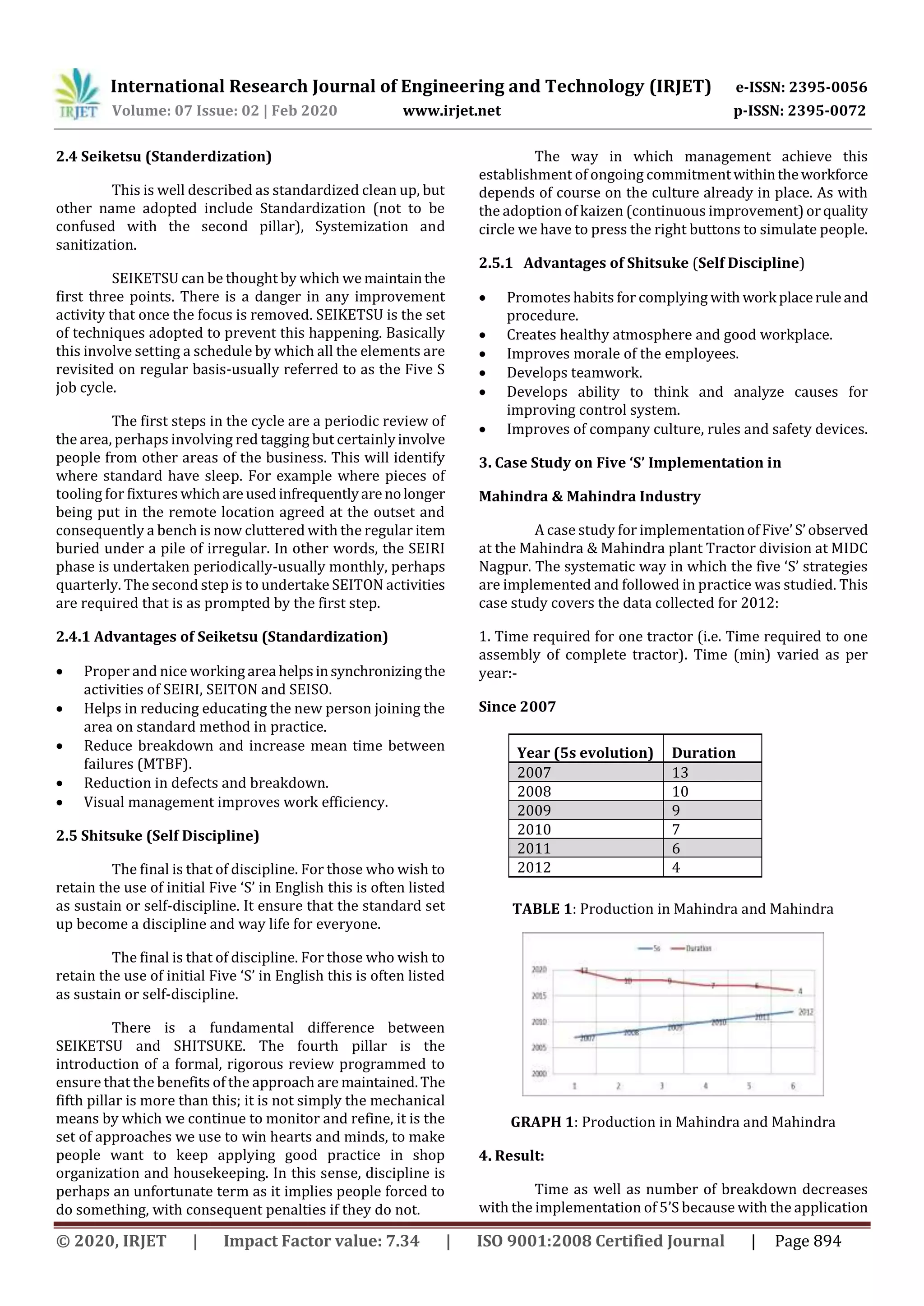 IRJET - 5S Method and its Implementation in Company | PDF