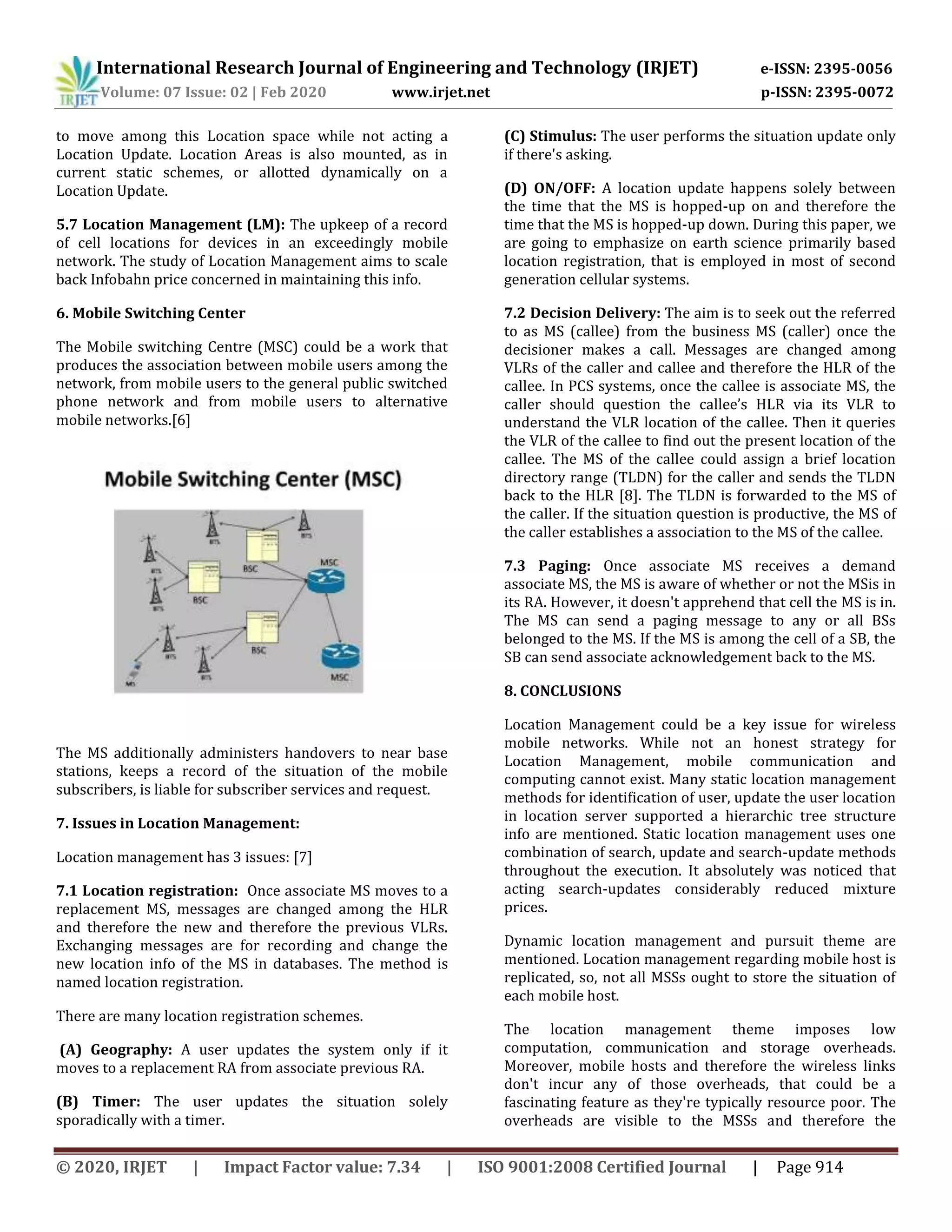 IRJET - A Review on Analysis of Location Management in Mobile Computing | PDF