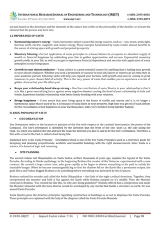 IRJET- Study of Principles and Directions of Vastu in Residential Space ...