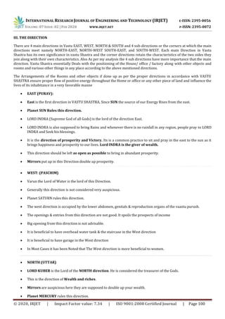 IRJET- Study of Principles and Directions of Vastu in Residential Space ...