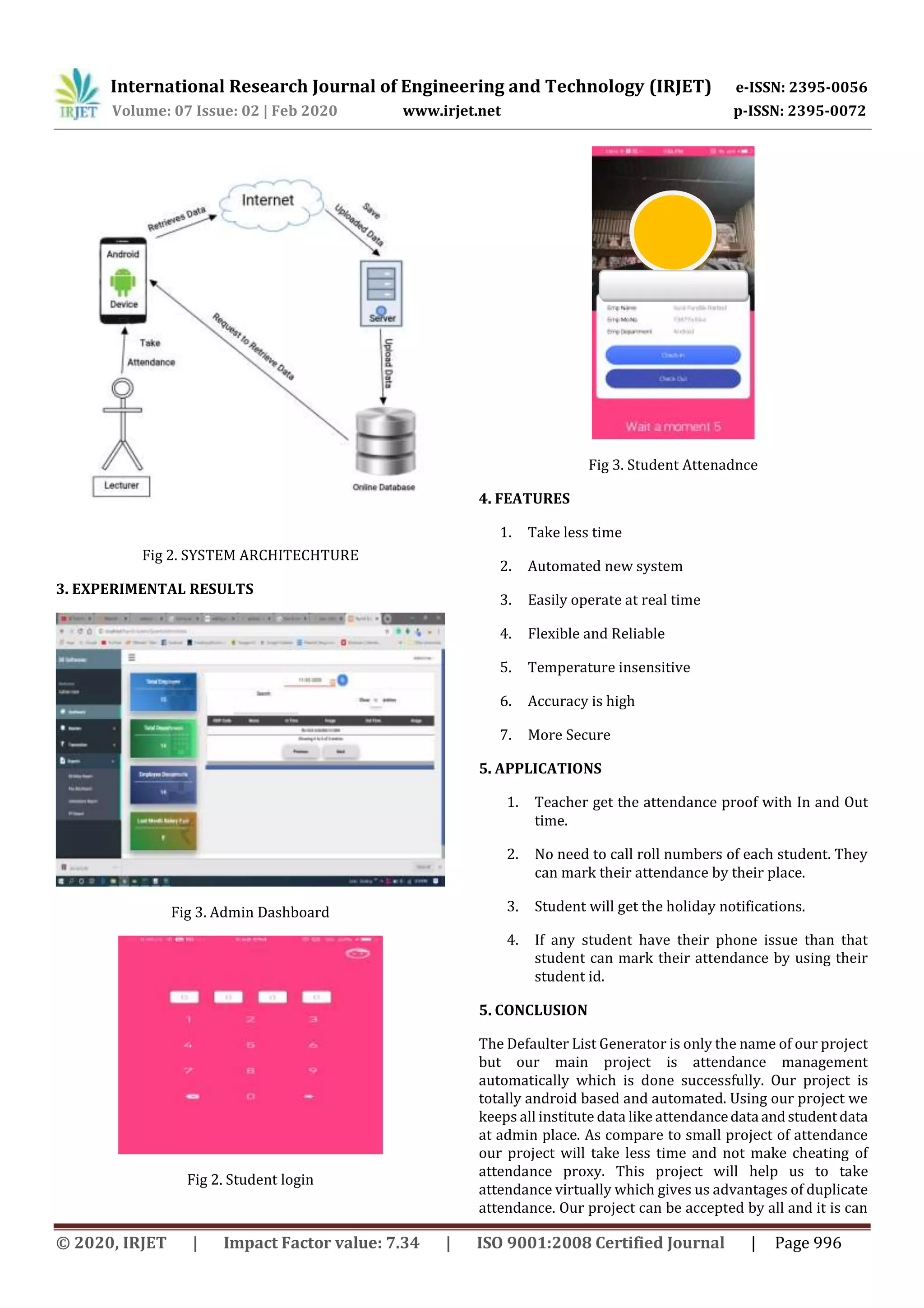 IRJET - Defaulter List Generator | PDF