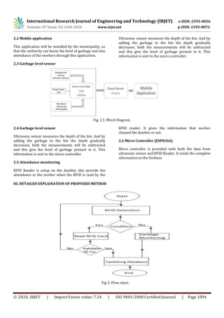 IRJET- IoT based Waste Management System and Attendance Monitoring of Workers for Smart City ...
