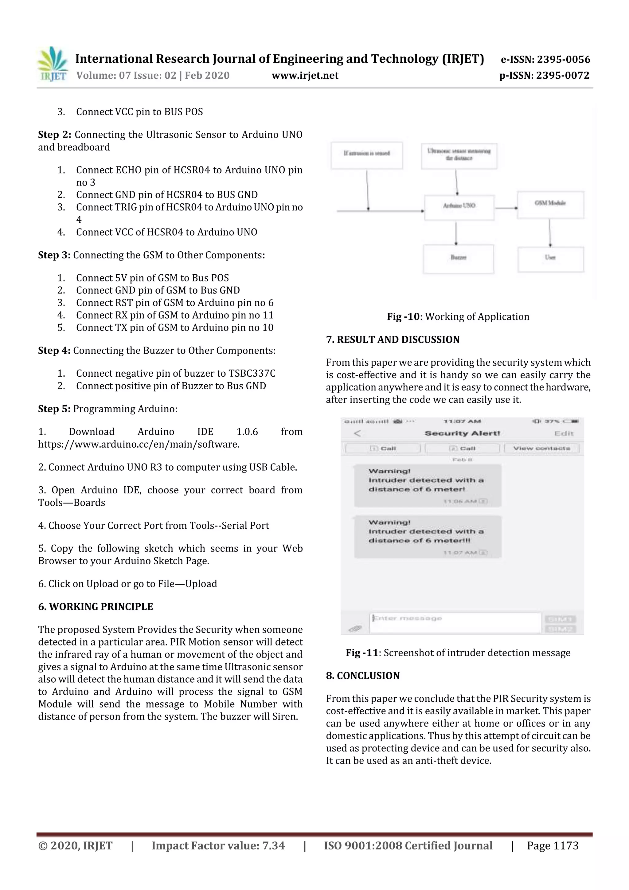 IRJET- Intruder Detection Security System | PDF | Home Security | Home ...