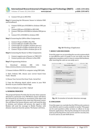 IRJET- Intruder Detection Security System | PDF | Home Security | Home ...