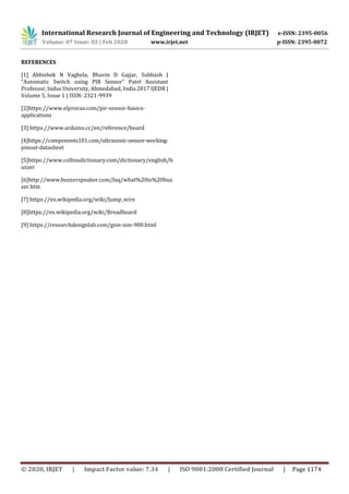 IRJET- Intruder Detection Security System | PDF | Home Security | Home ...