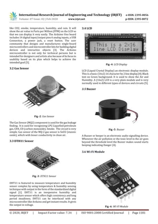 IRJET- Air Pollution Monitoring System using IoT | PDF