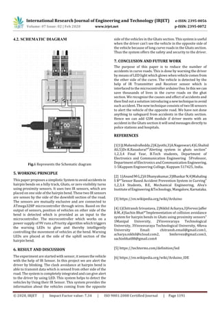 IRJET- Clash Avoidance at Hairpin Bends using IR Sensor | PDF