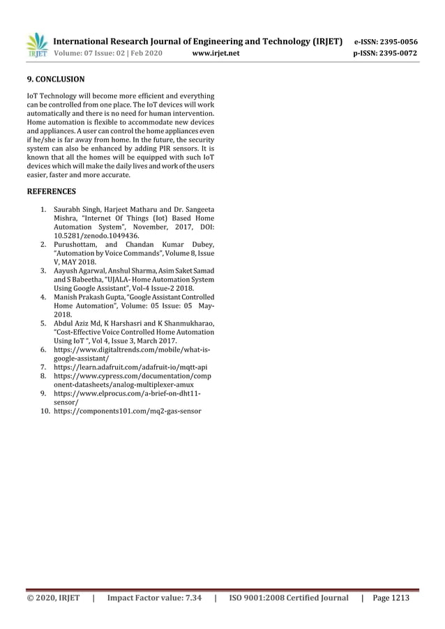 IRJET- Voice-Activated Home Automation using NodeMCU | PDF