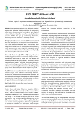 IRJET -User Behaviour Analysis | PDF