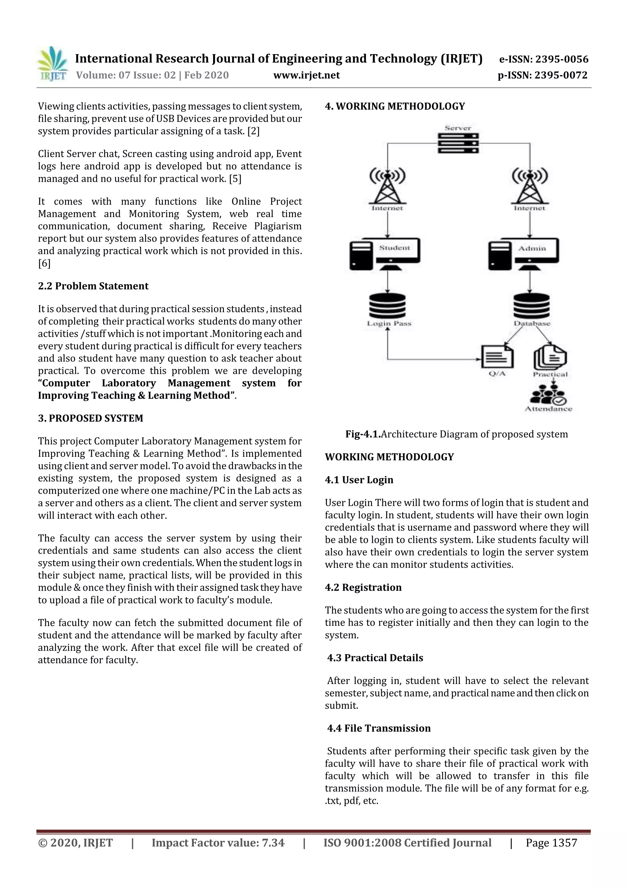 Irjet Computer Laboratory Management System For Improving Teaching