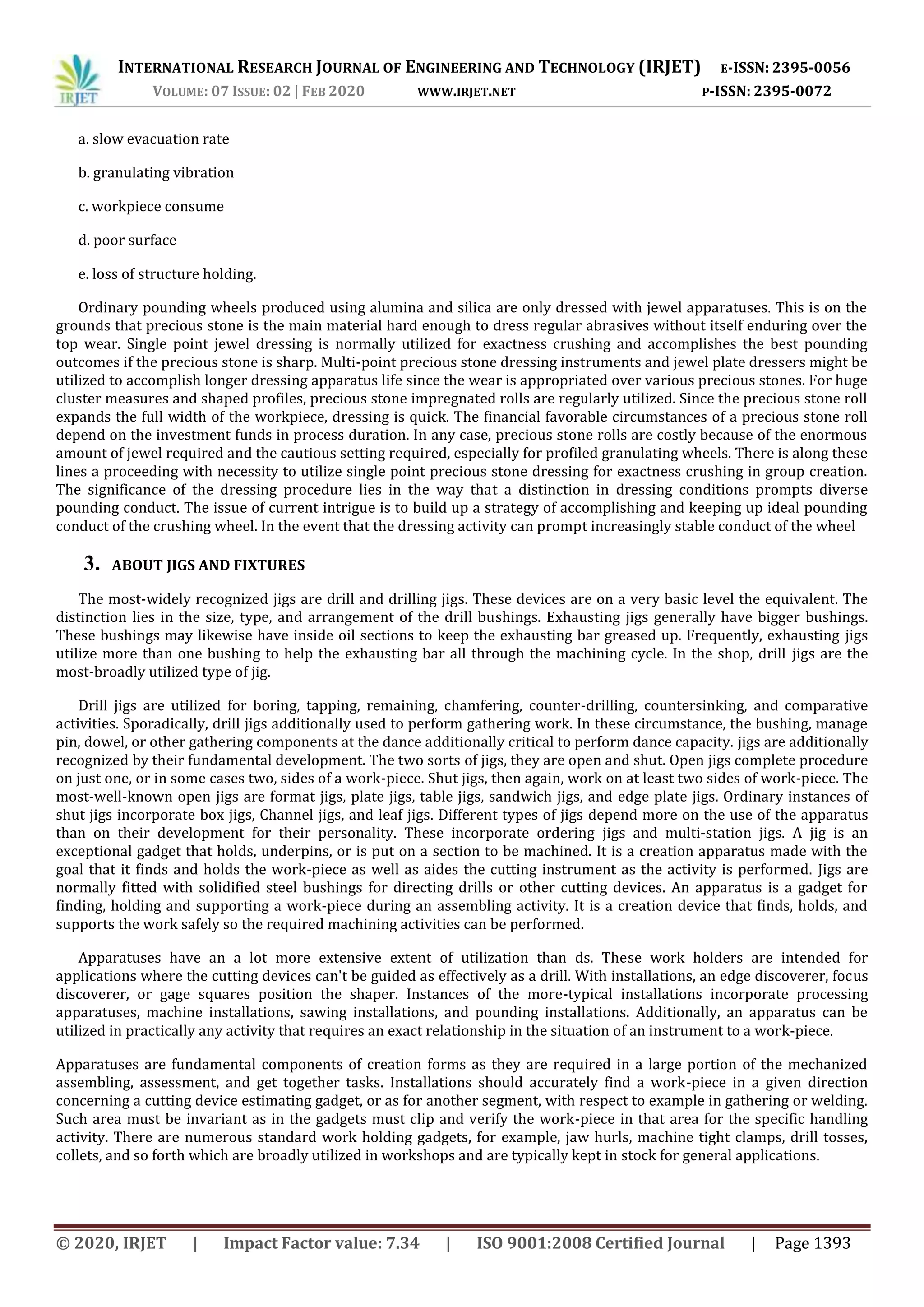 IRJET - Dovetail Slide Surface Grinding Fixture | PDF