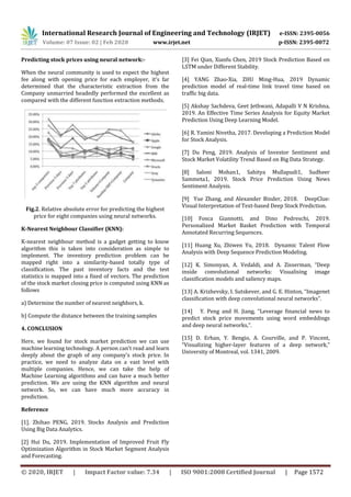 IRJET - Stock Market Analysis and Prediction using Deep Learning | PDF