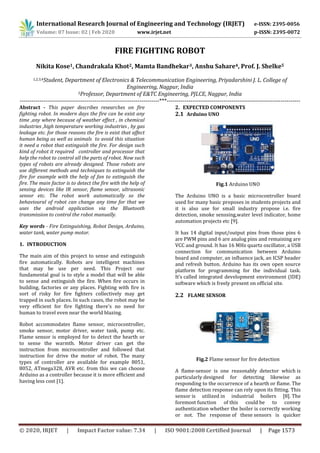IRJET - Fire Fighting Robot | PDF