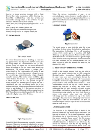 IRJET - Fire Fighting Robot | PDF