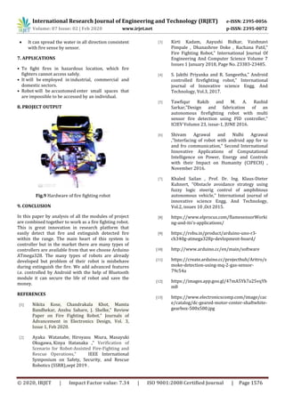 IRJET - Fire Fighting Robot | PDF