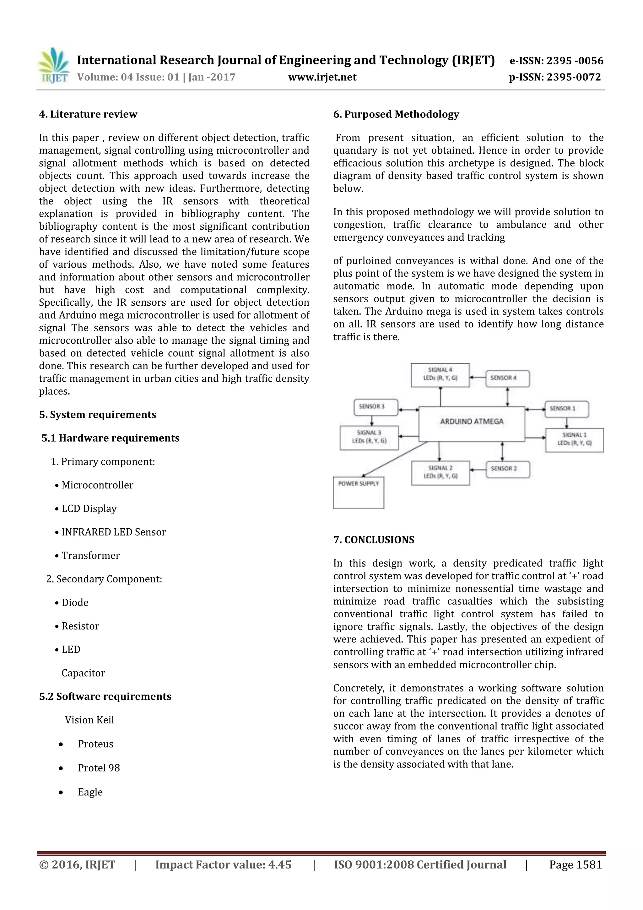 IRJET - Density based Traffic Management System | PDF