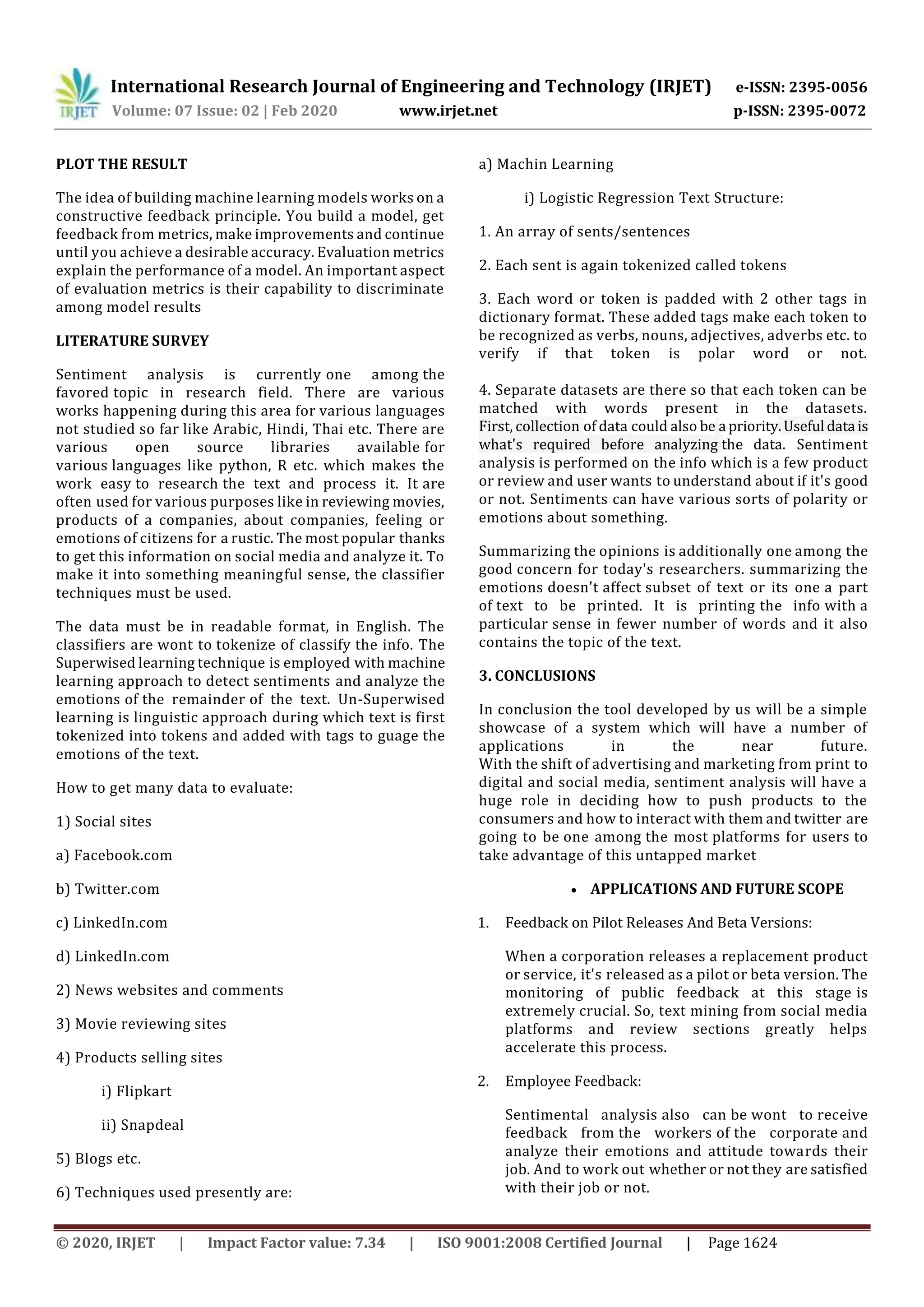 IRJET - Twitter Sentiment Analysis using Machine Learning | PDF