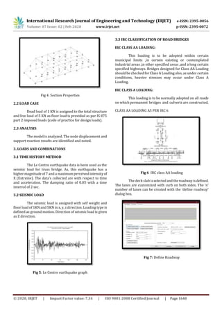 IRJET - Dynamic Analysis of Steel Truss Bridge under Various Combinational Moving Loads | PDF ...