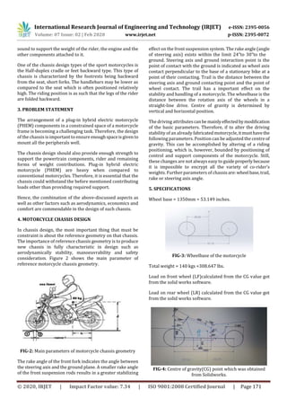 IRJET- Design and Analysis of Plug-in Hybrid Motorcycle Chassis | PDF | Green Vehicles | Auto Type