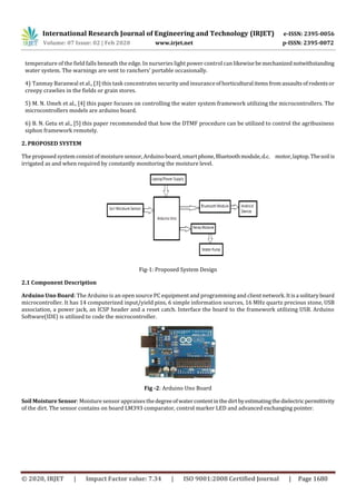 IRJET - Smart Irrigation System using Bluetooth Module and Arduino | PDF
