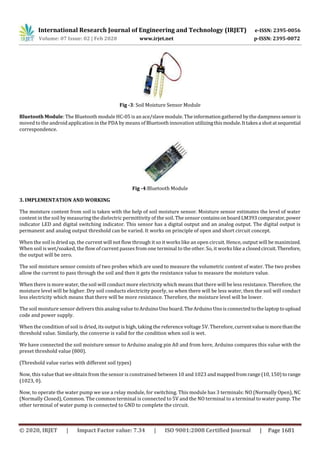 IRJET - Smart Irrigation System using Bluetooth Module and Arduino | PDF