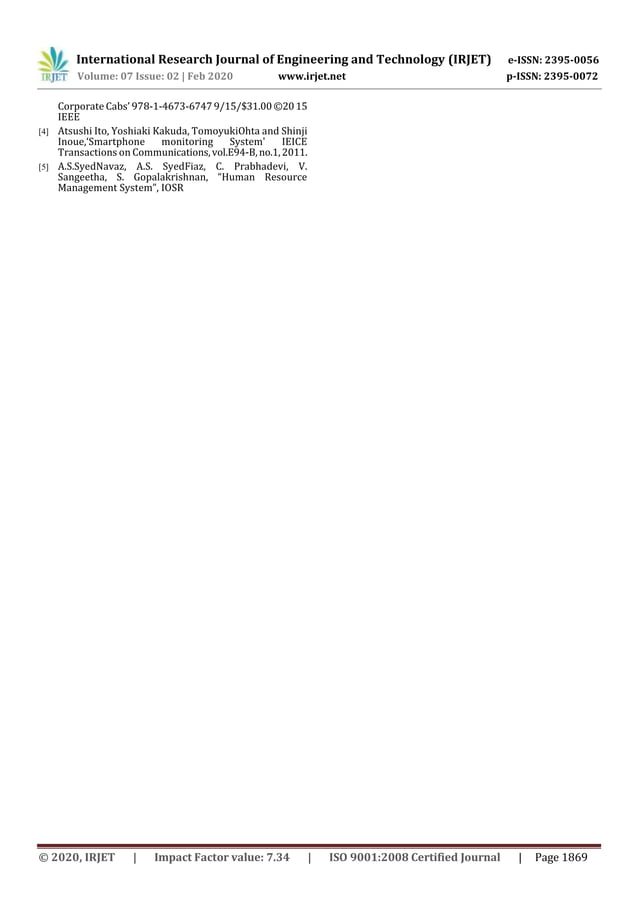 IRJET - Employee Monitoring and Tracking System | PDF