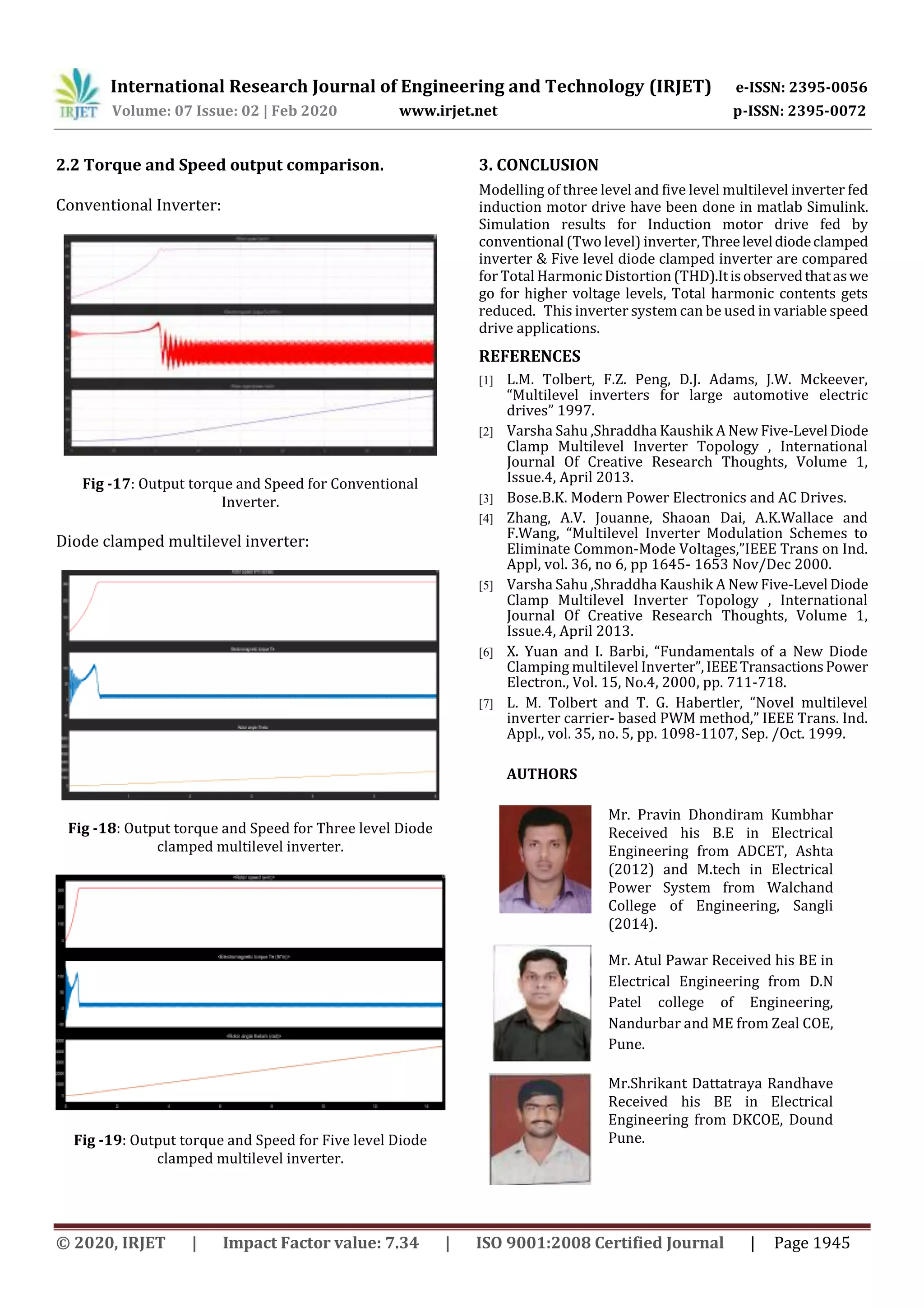 IRJET - Open Loop V/F Control of Induction Motor Fed by Three Phase ...