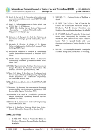 IRJET - Comparative Analysis of NBC with IS Code for RC Structures | PDF