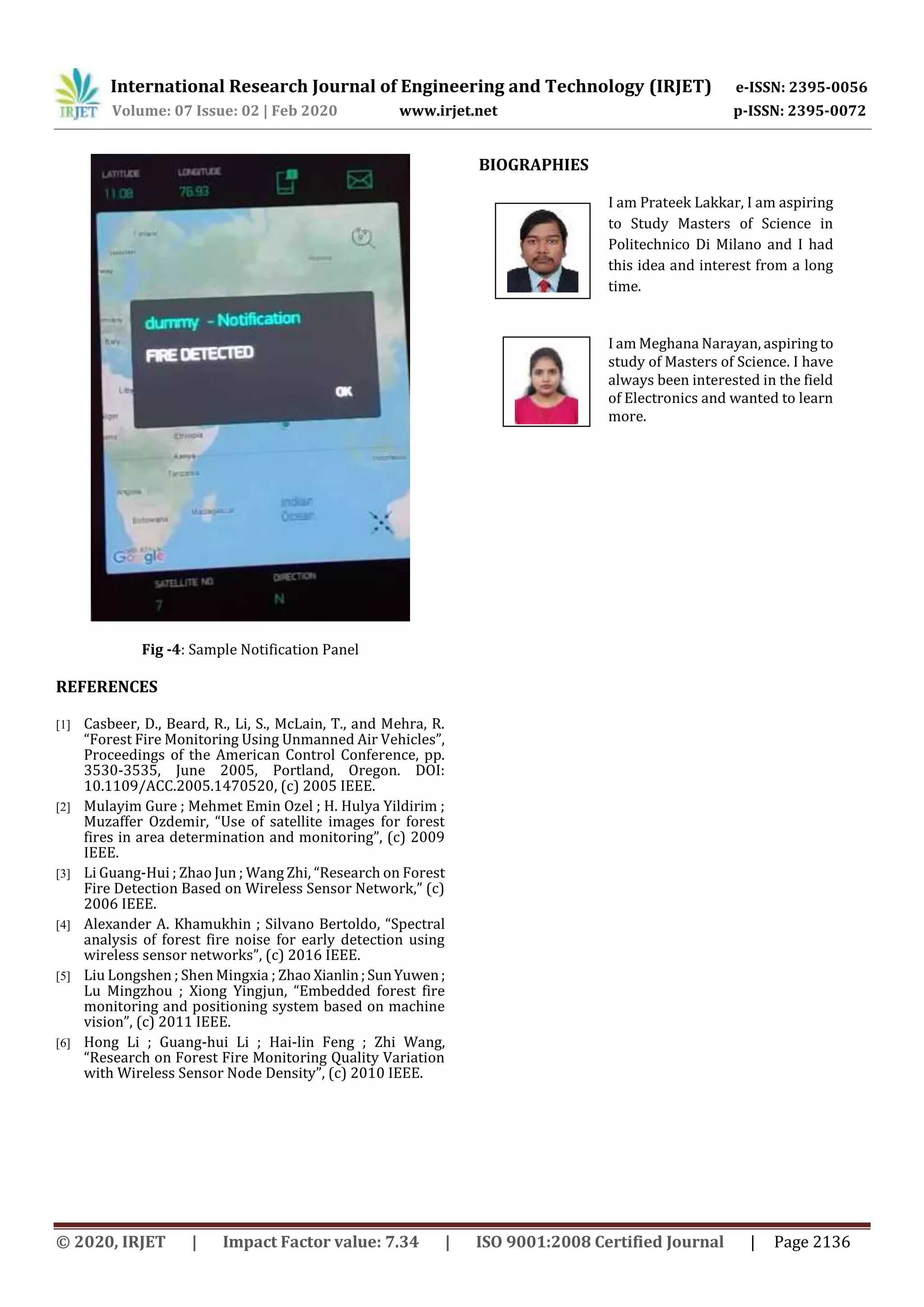 Irjet Forest Fire Detection Prevention And Response System Using Iot