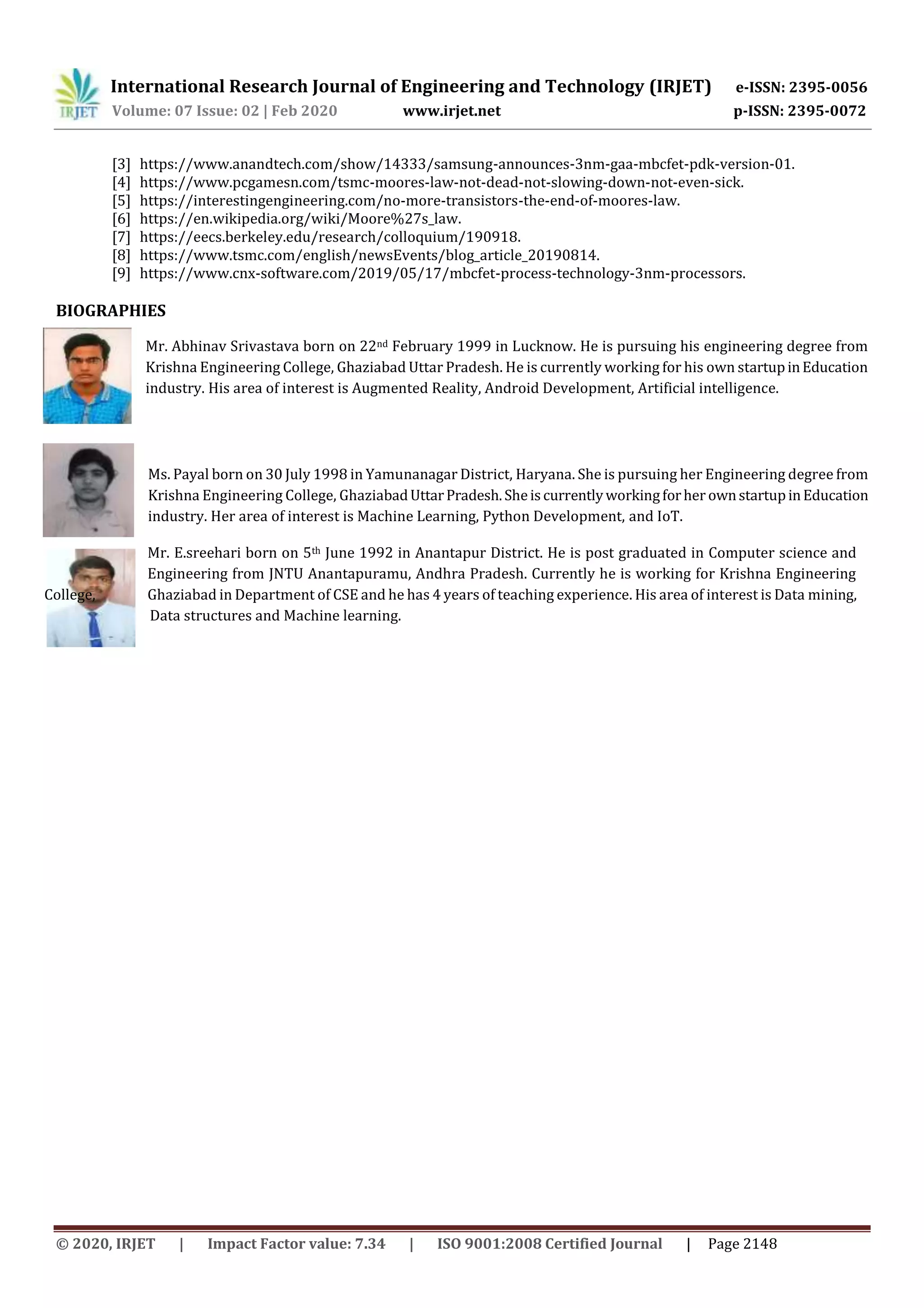 IRJET - Predicting the Maximum Computational Power of Microprocessors using Multiple Regression ...