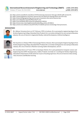 IRJET - Predicting the Maximum Computational Power of Microprocessors ...