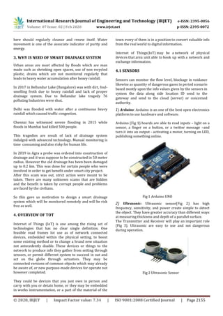 IRJET - Smart Underground Drainage Blockage Monitoring and Detection ...