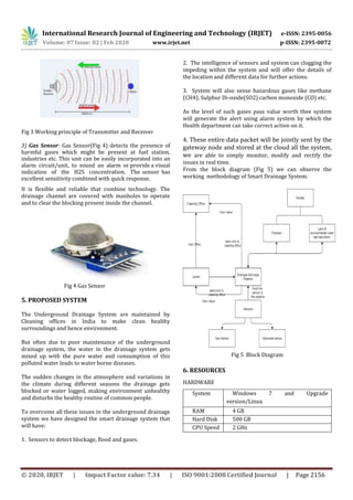 IRJET - Smart Underground Drainage Blockage Monitoring and Detection ...