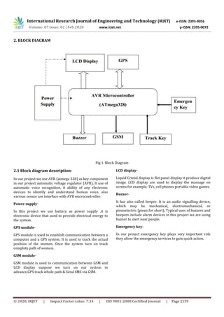 IRJET - Women Safety Device with GPS Tracking and Alerts | PDF