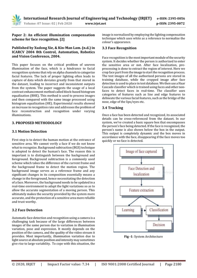 Irjet Face Detection And Recognition System Pdf Cameras And