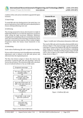 IRJET - Secure Watermarking through Optimized Embedding of Images in QR Codes | PDF