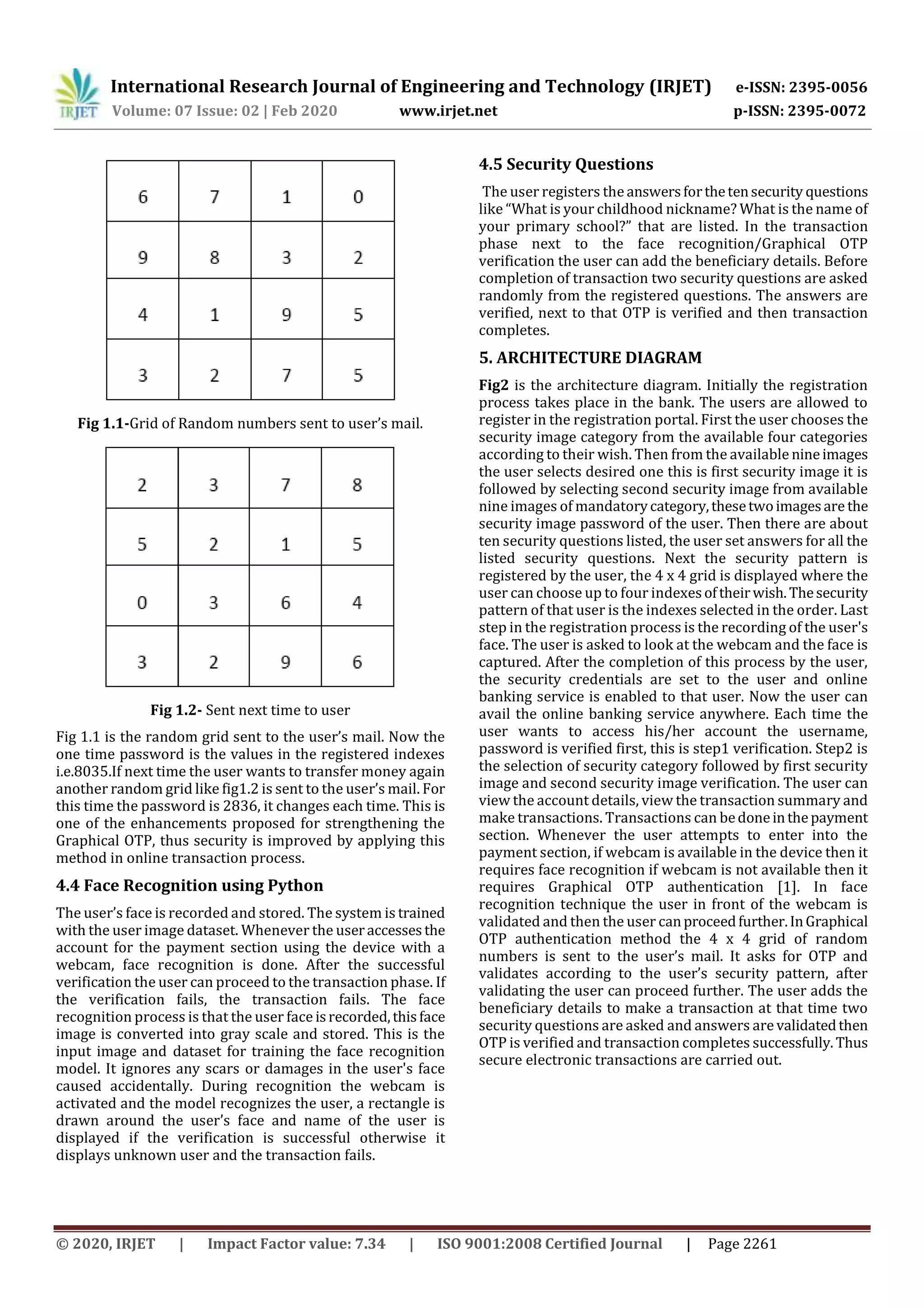 IRJET - Secure Electronic Transaction using Strengthened Graphical OTP Authentication | PDF