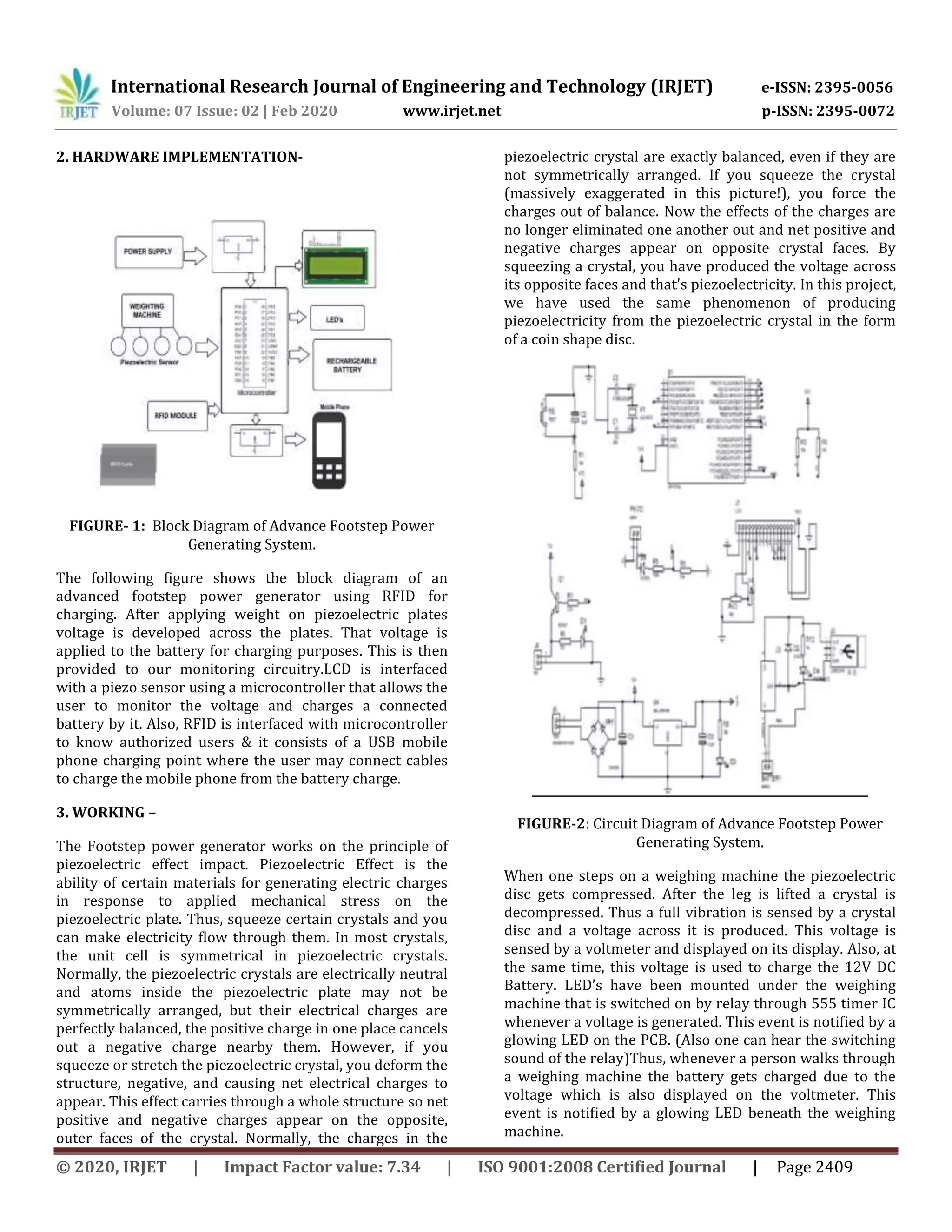 IRJET- Advanced Footstep Power Generation System using RFID for Charging | PDF