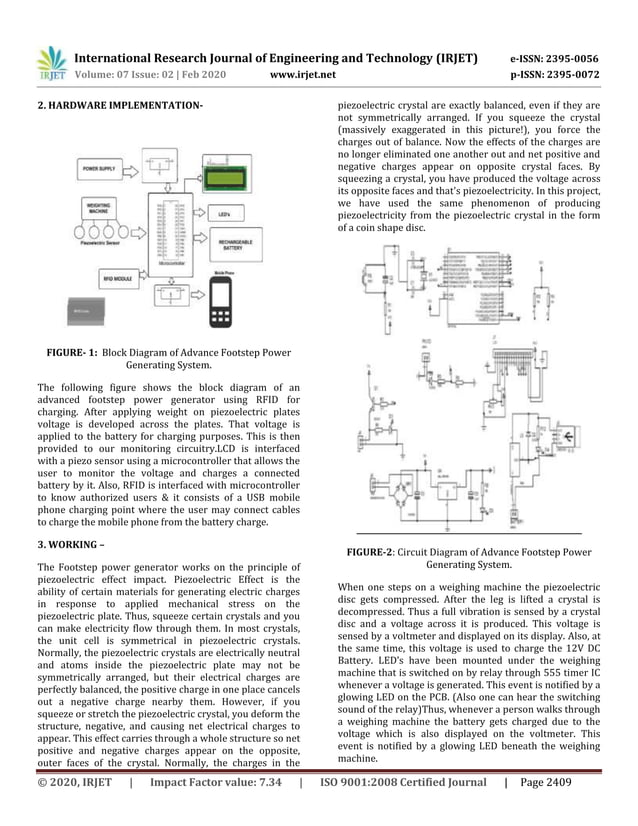 IRJET- Advanced Footstep Power Generation System using RFID for ...