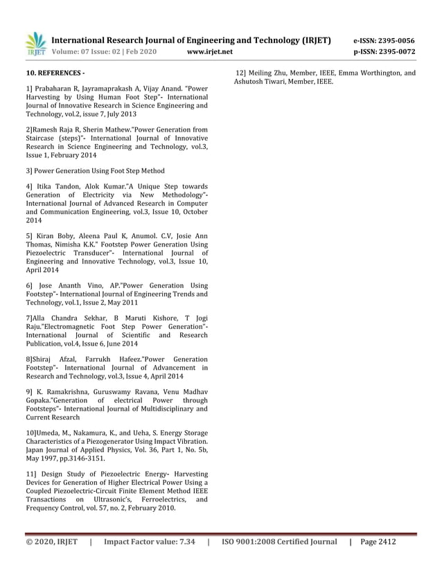 IRJET- Advanced Footstep Power Generation System using RFID for ...