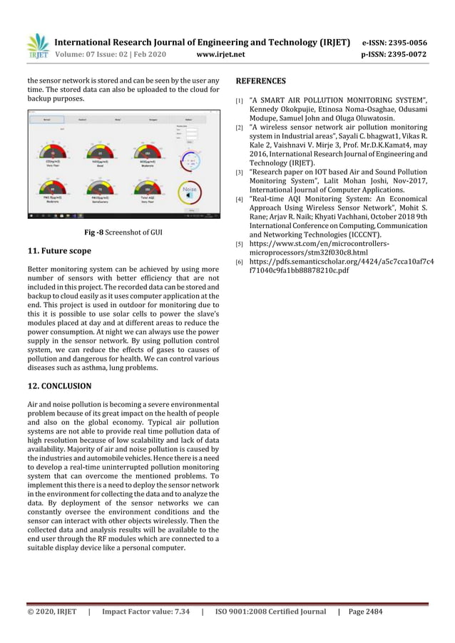 IRJET- Pollution Monitoring System using RF Communication | PDF