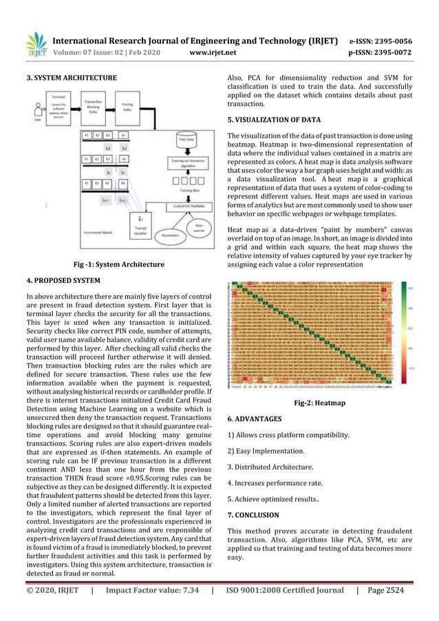 IRJET- Credit Card Fraud Detection using Machine Learning | PDF
