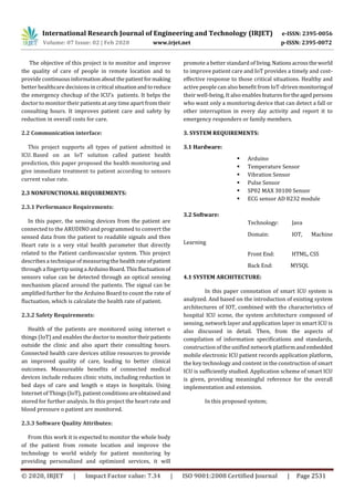 IRJET- Smart ICU using IoT | PDF