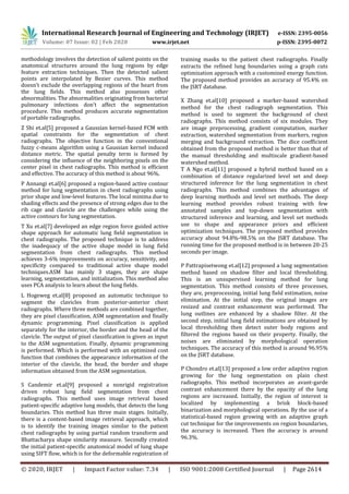 IRJET - A Review on Segmentation of Chest Radiographs | PDF
