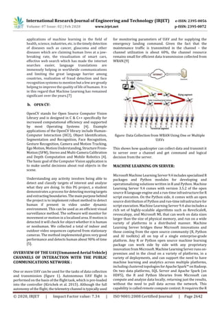 IRJET - IoT based Facial Recognition Quadcopter using Machine Learning Algorithm | PDF