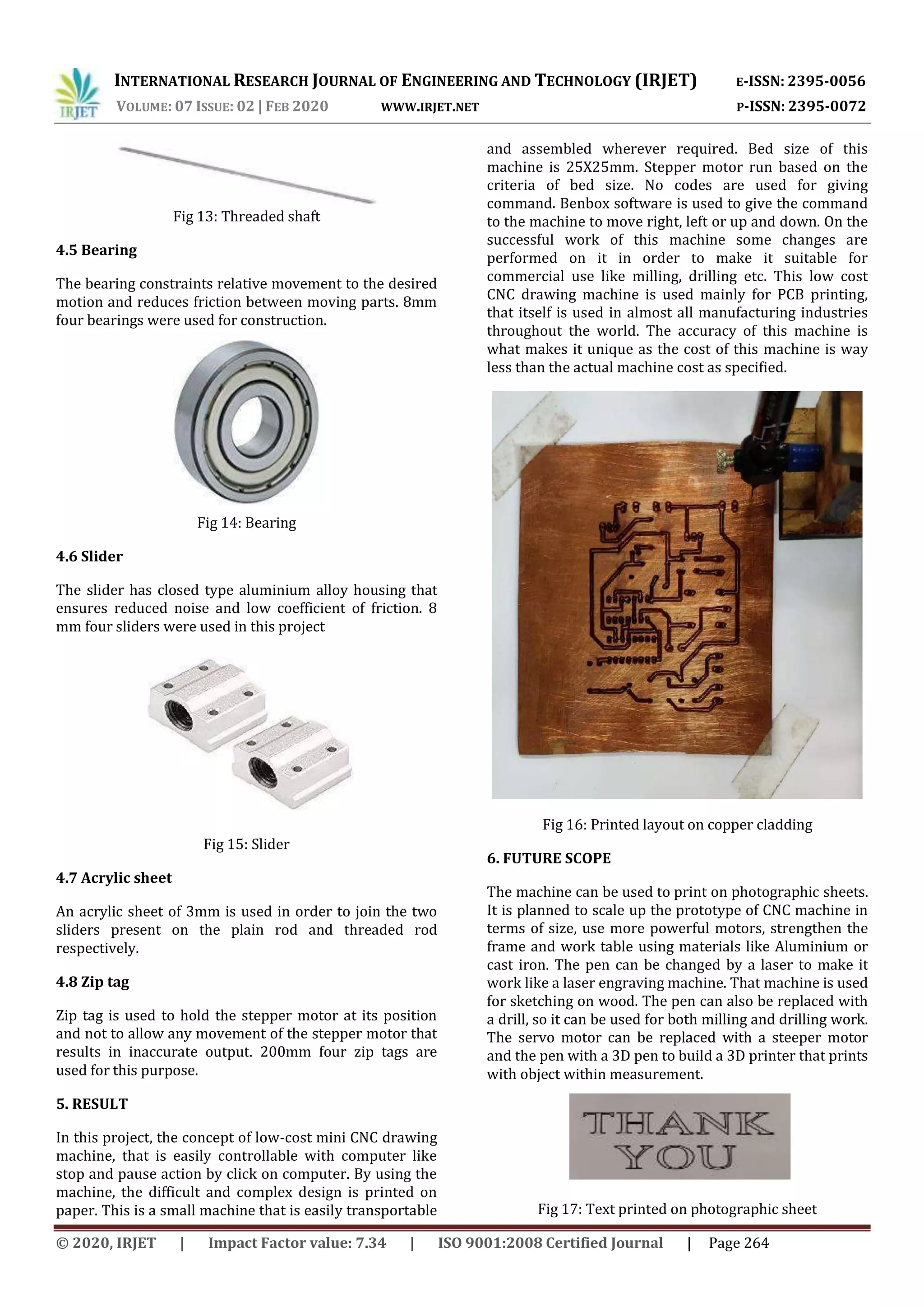 IRJET- Mini CNC Drawing Machine for PCB Printing | PDF