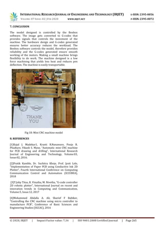 IRJET- Mini CNC Drawing Machine for PCB Printing | PDF